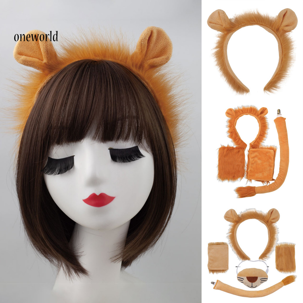 Oneworld| Comfortable Lion Gloves Lion Costume Accessories Soft Plush ...