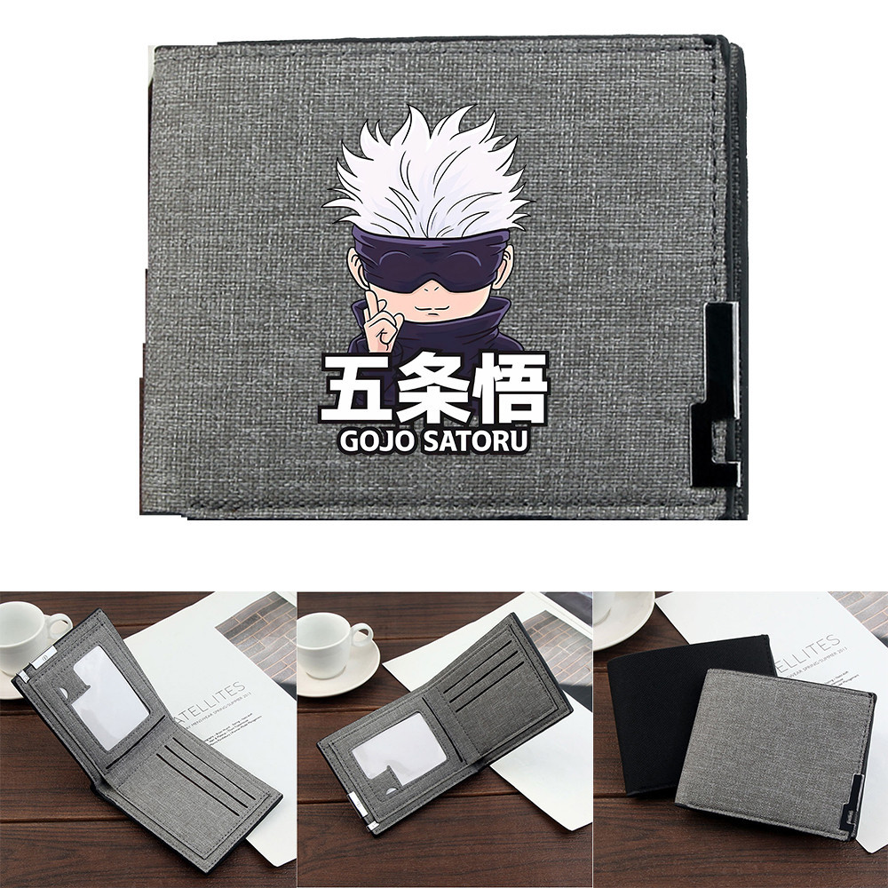 Haoyuan Jujutsu Kaisen Fushiguro Megumi Satoru Gojo Men's Canvas Wallet ...