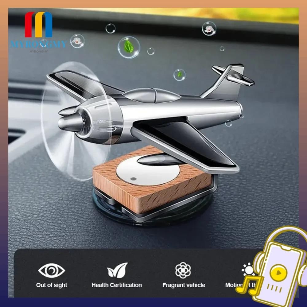 MYRONGMY Solar Airplane Car Diffuser, Accessories Mini Airplane Shape ...