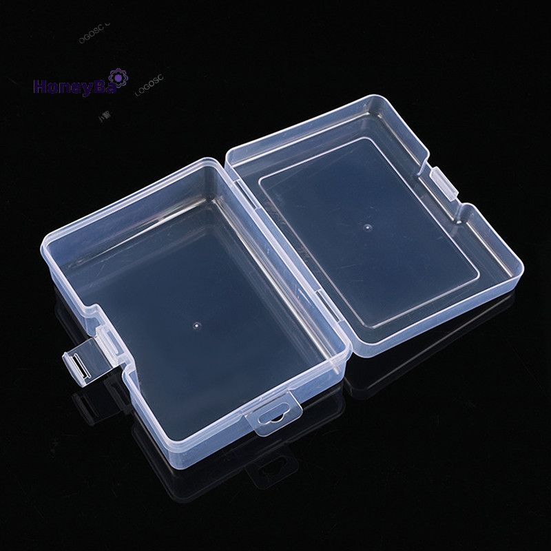 honeybee1 1/2PCS Transparent Plastic Box Jewelry Container Component ...