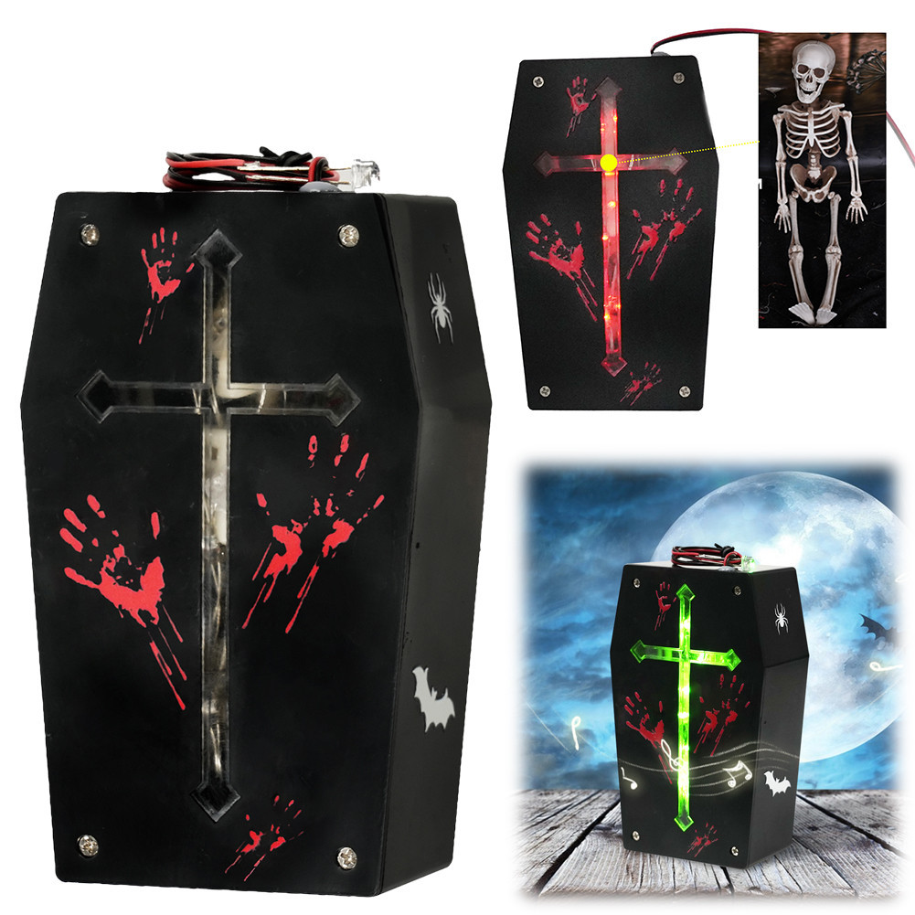 Halloween Sound Control Coffin Box Horror Screaming Sound Box Haunted ...