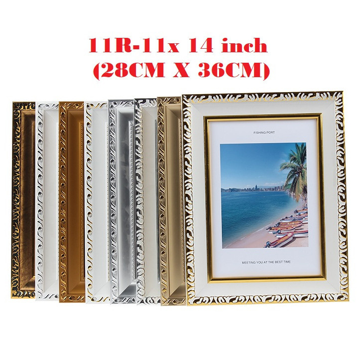 Frame 4R/6R/11R Frame Gambar Modern Design Wood Photo Frame Gambar Dinding Bingkai Gambar ...