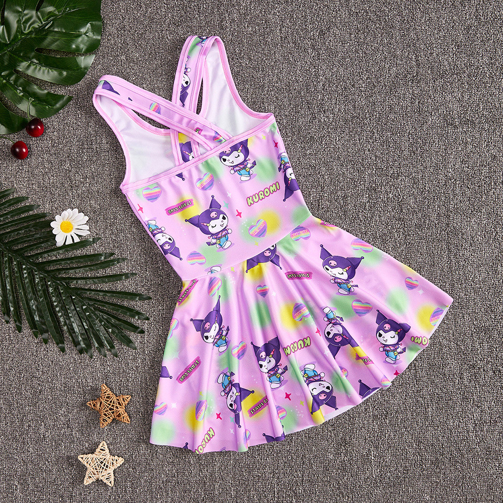 Ready Stock 2-9 Years Old Children Swimsuit Girls One-Piece Swimming ...