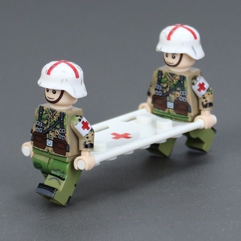Compatible with Lego World War II Model Third Party Medical Soldier ...
