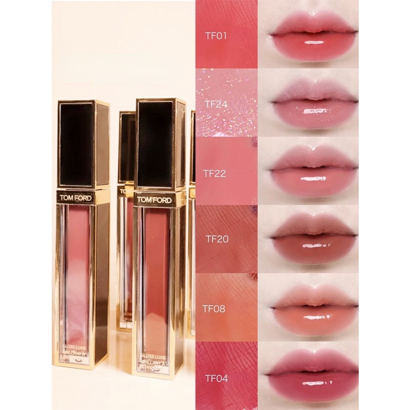 New.Tom&Ford TF. Black Gold Lip Glaze Mirror Lip Honey Lipstick Glass ...