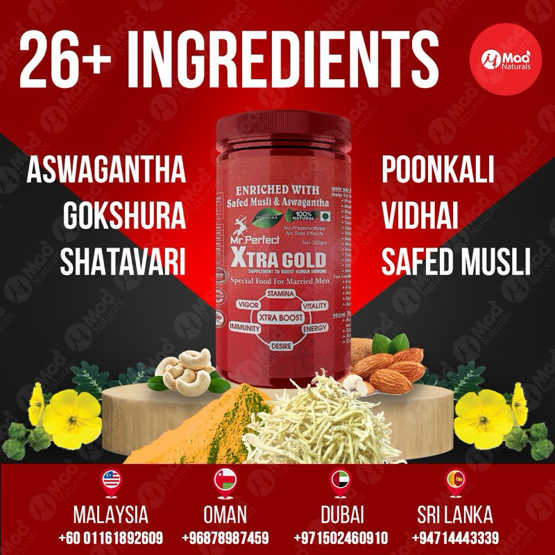 WHO Certified Mr. Perfect Xtra Gold, Natural Power For Men 300g ...