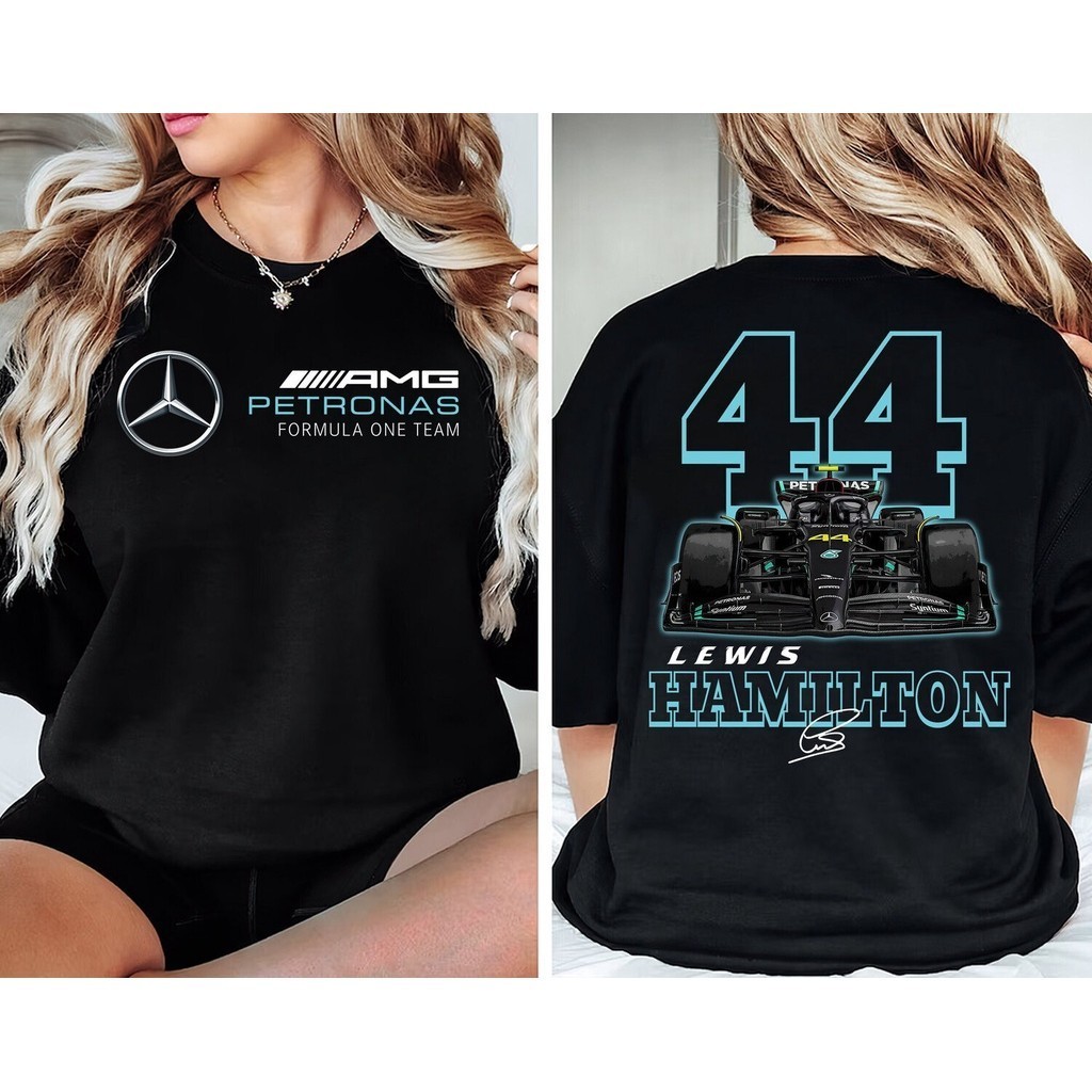 New T-Shirt Lewis Hamilton Formula 1 Sweater Shirt F1 Double-Sided F1 ...