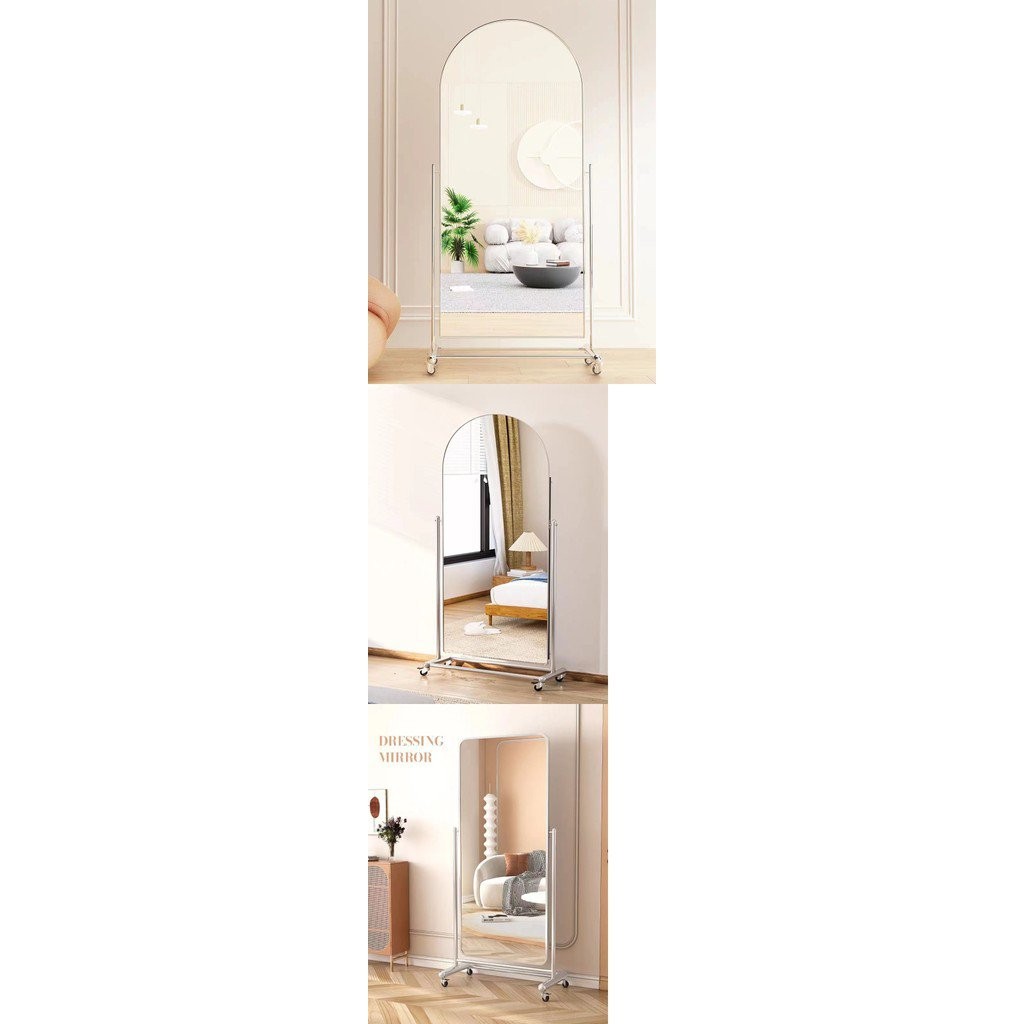 Clothing Store Movable Slimming Full-Length Mirror Floor Dance Mirror ...