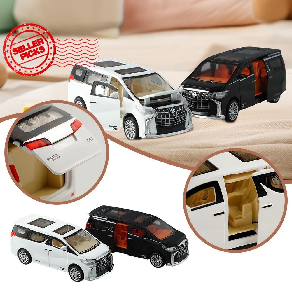 Toyota Alphard Model Car Toys Mainan Kereta Model Simulation Light And ...
