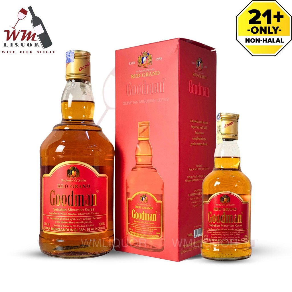 Goodman Red Grand The Symbol of Quality Hard Liquor (700ml and 350ml ...