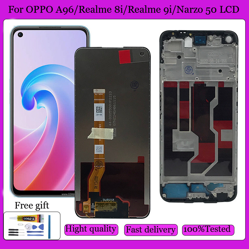 Original For OPPO Realme 8i 9i Narzo 50 OPPO a96 LCD Display Screen ...