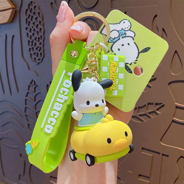 keychain mathcing 2024 Baharu Tulen Sanrio Paca Dog Car Keychain Wanita ...