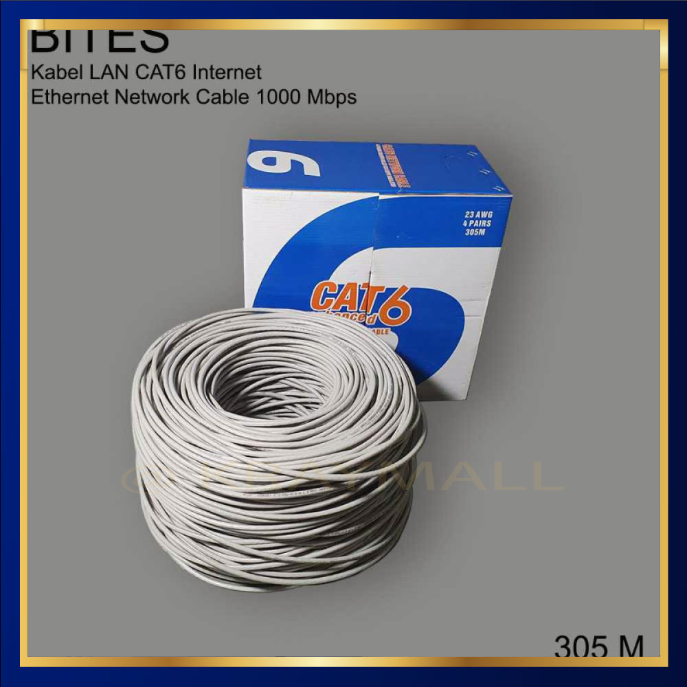 LAN Cable CAT6 Internet Ethernet Network Cable 1000Mbps 305M - BT335 ...
