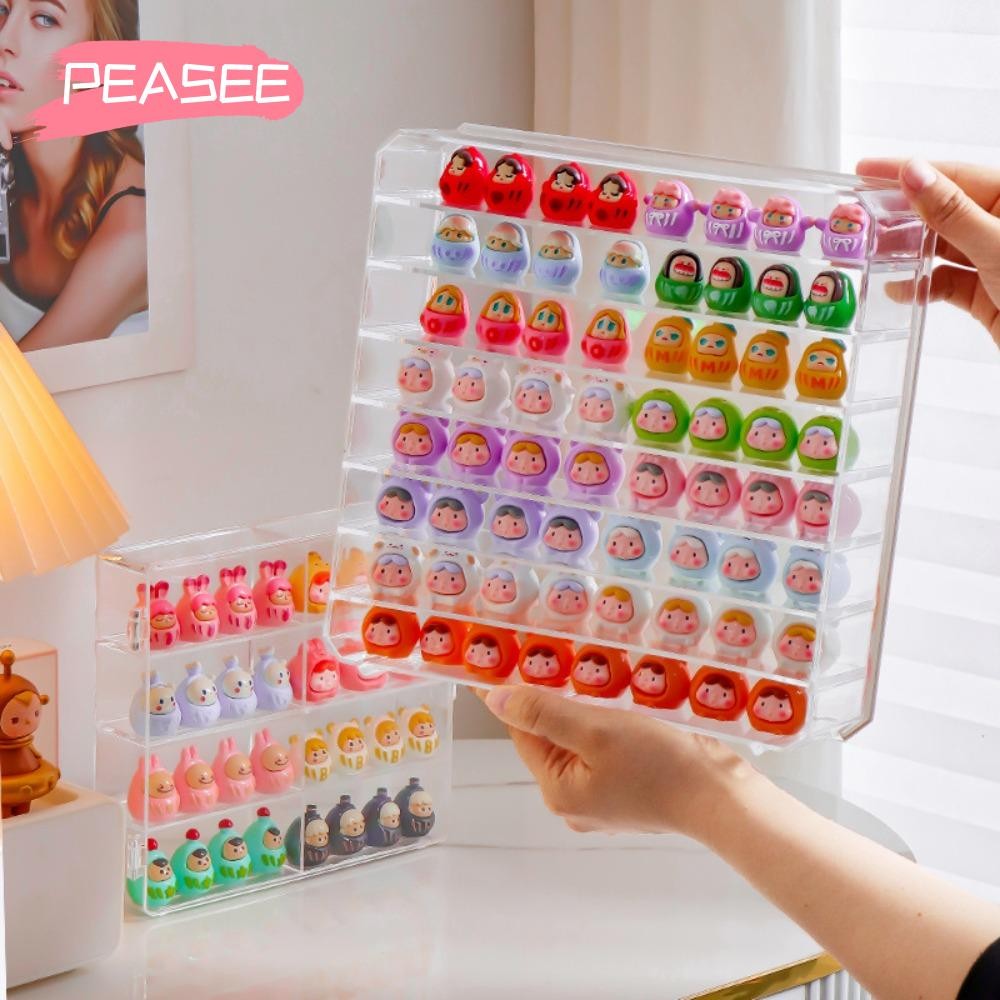 [PEASEE] Pop Mart Box Showcase, Dustproof Removable Garage Kit Figures ...