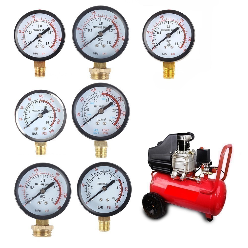 [DEARHEART] Y60 0-1.6Mpa 0-230PSI Pool Filter Water Pressure Gauge Meter for Air Compressor ...