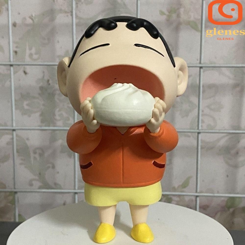 GLENES Shin-Chan Action Figure, Anime Eating Steamed Buns Crayon Shin ...