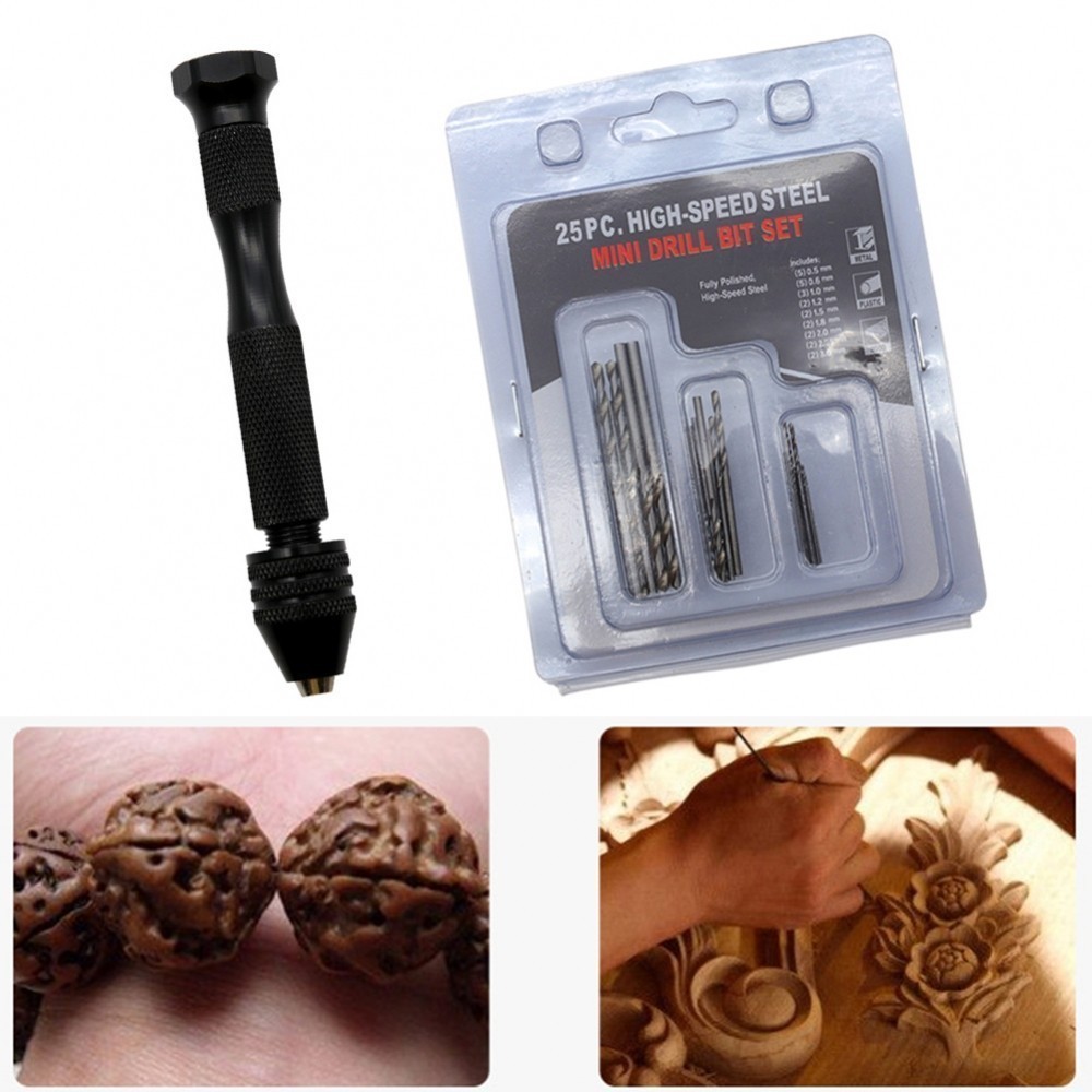 【shopee】Black Hand Twirl Drill Twirldrill Manual Drilling Set Walnut ...