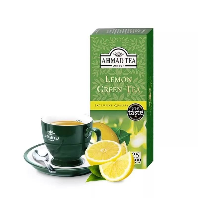 Yaman AHMAD TEA Lemon Green TEA Seasoning TEA Cold Brew Milk TEA Shop ...