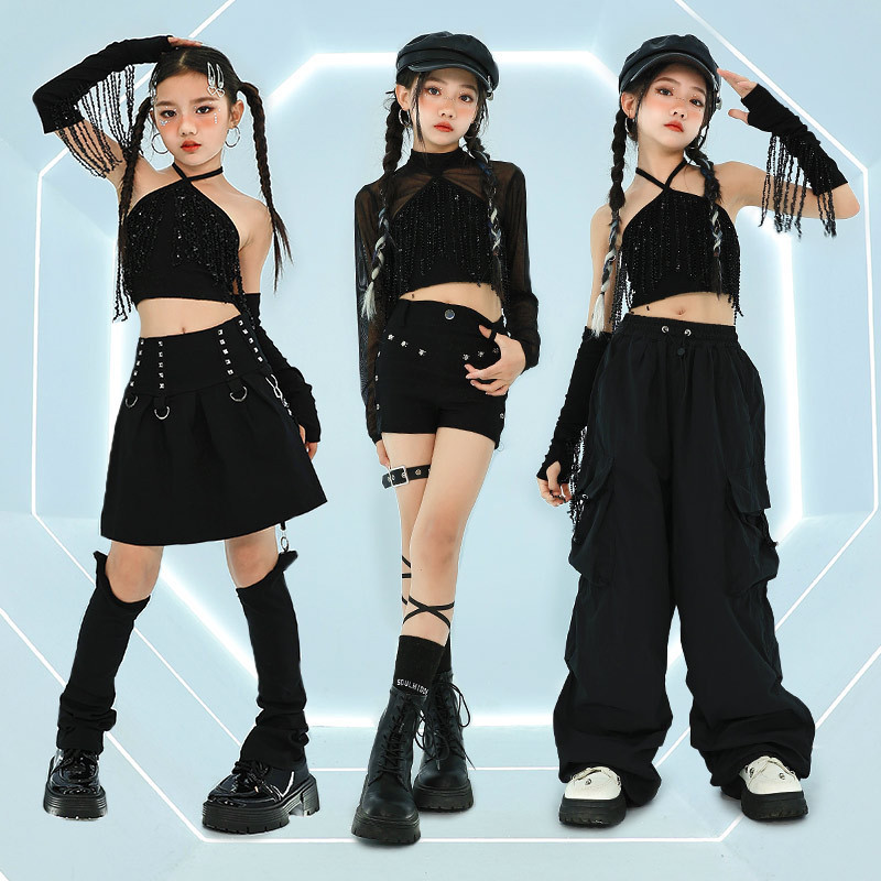 Children's Costumes Street Dance Costumes Female Model Overalls Suits ...