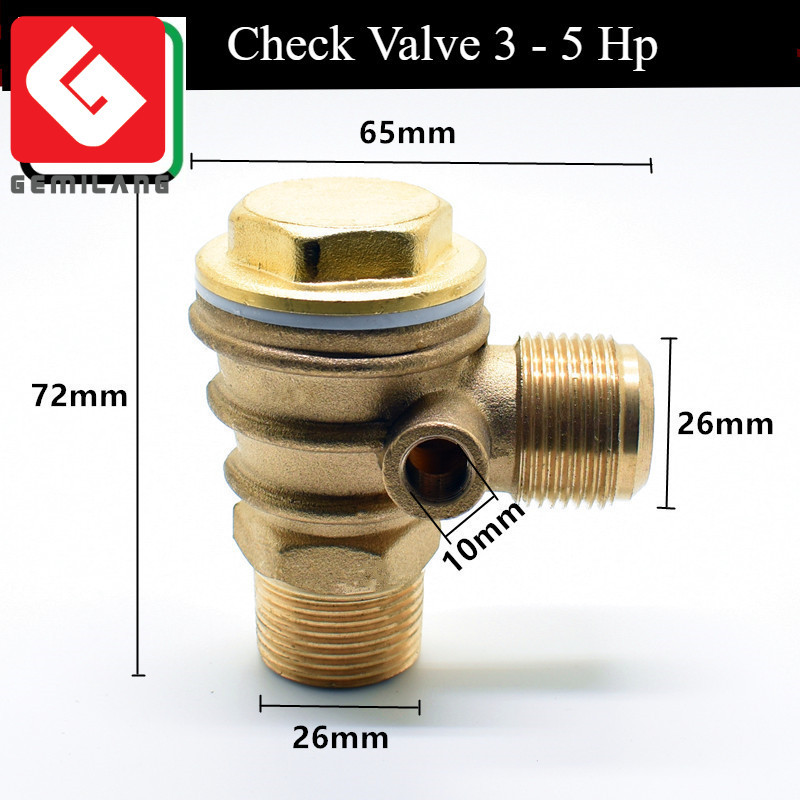 Check Valve Compressor One Way Valve Type 3-5 Hp Pressure Up To 16 Bar ...