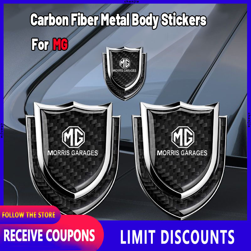 High quality Car Logo Emblem Badge Chrome Sticker 3D Metal Carbon Fiber ...