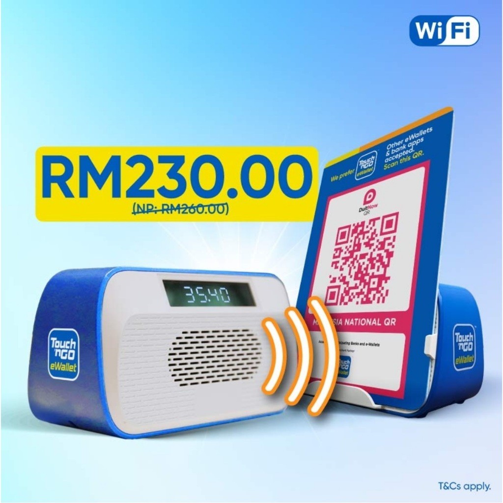 Touch 'n Go Merchant Cloud Speaker, Touch n Go Merchant Soundbox ...