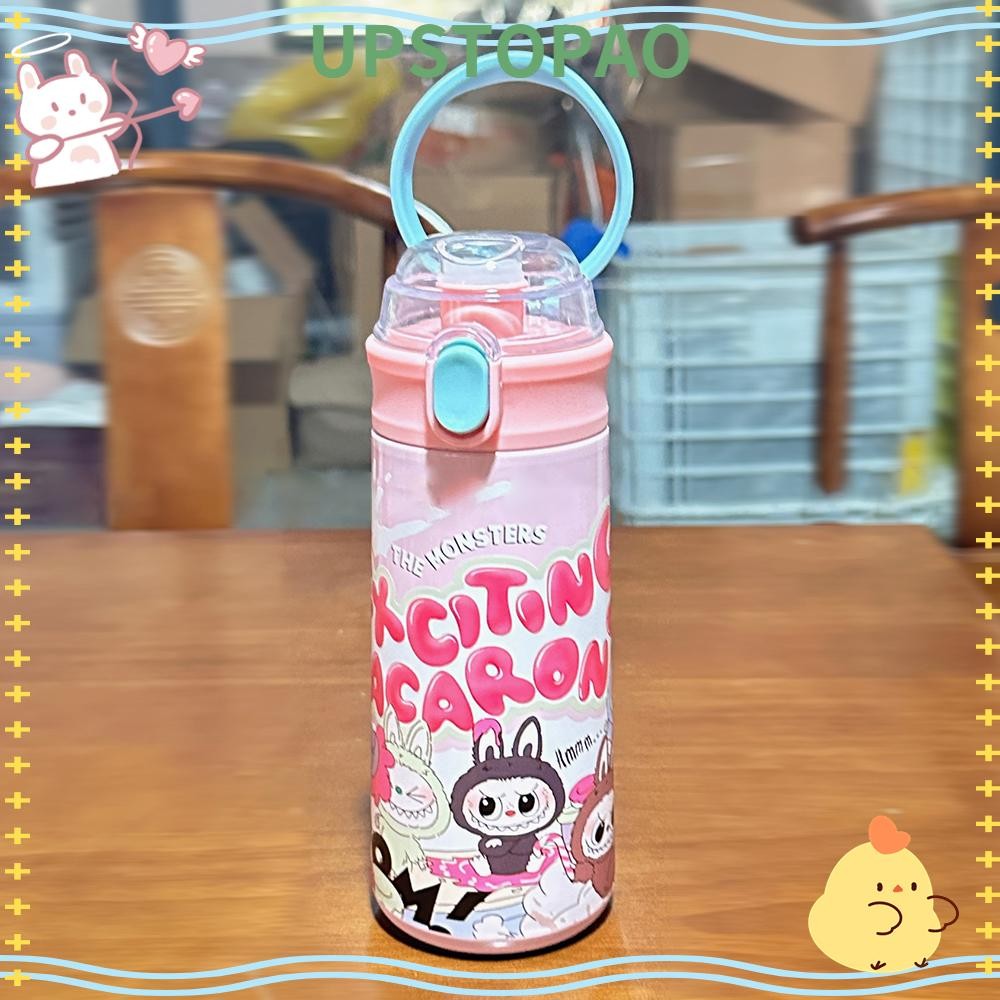 UPSTOPAO Insulated Cup, Pop-up Lid Cute Cartoon Labubu Thermal Cup ...