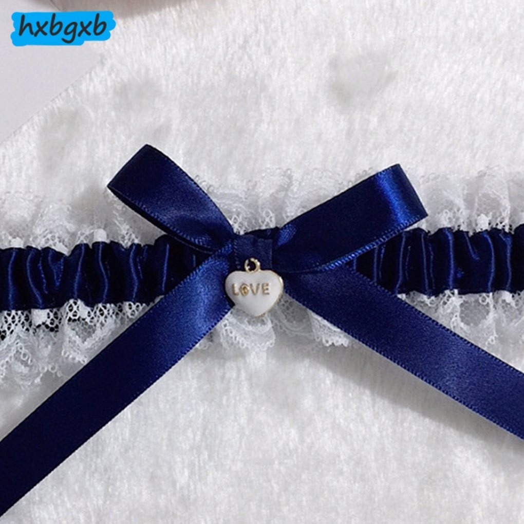 Cloth Elegant Lace Straps Elastic Leg Straps Garter Collection Blue ...