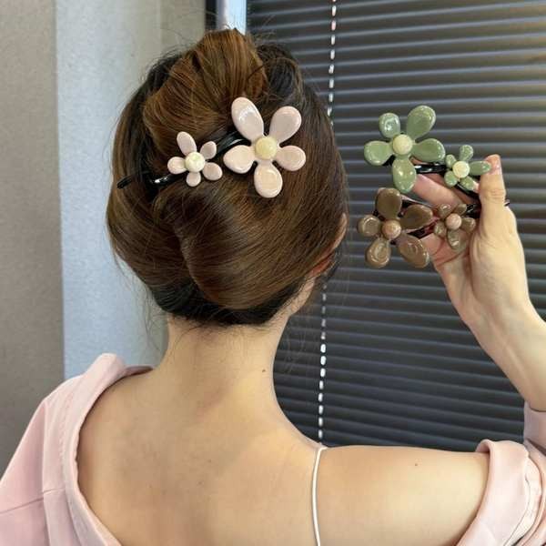 flower hair clip sepit rambut Baru Korea ringkas dan elegan bunga ...