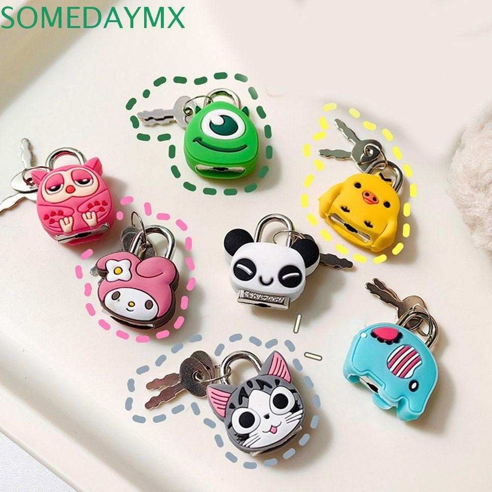 SOMEDAYMX Luggage Lock, Colorful With Keys Cartoon Padlock, Cute Anti ...