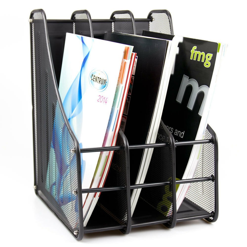 3/4 Tier Desk Organizer Tray office Metal File Document Storage Desktop ...