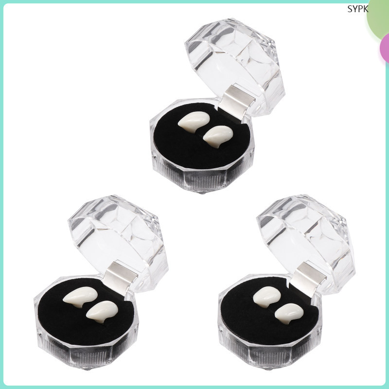 Fake Teeth Costume Makeup Fangs Horror Props Ugly Realistic Halloween ...