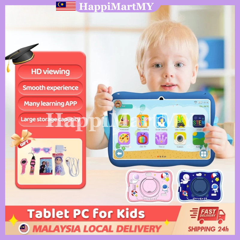 7inch Kids Tablets WiFi Kids Tablet Android 4G+128G Tablet Budak ...