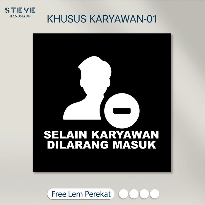 Special Employee Sign Board | Employee Special Room Sign Board Acrylic ...