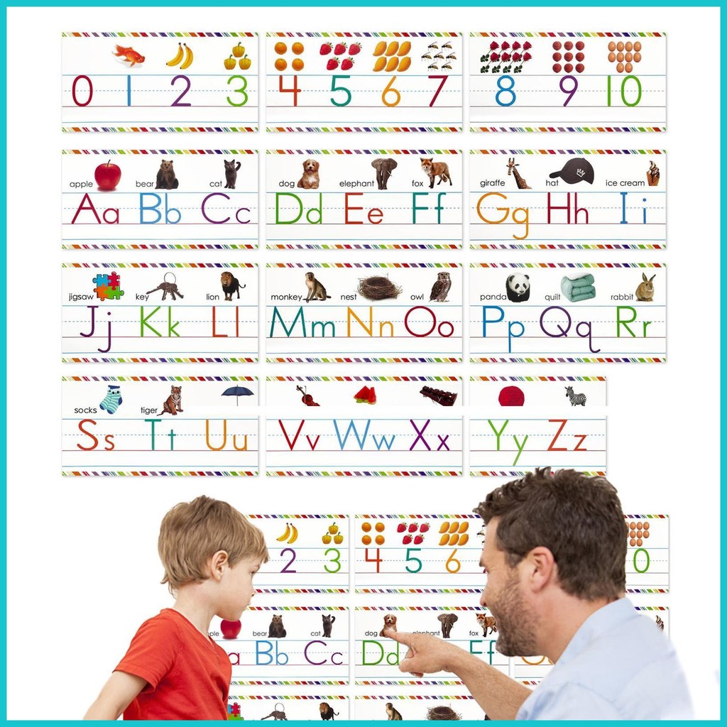 Alphabet Bulletin Board Display Set Bulletin Board Set Number Alphabet ...