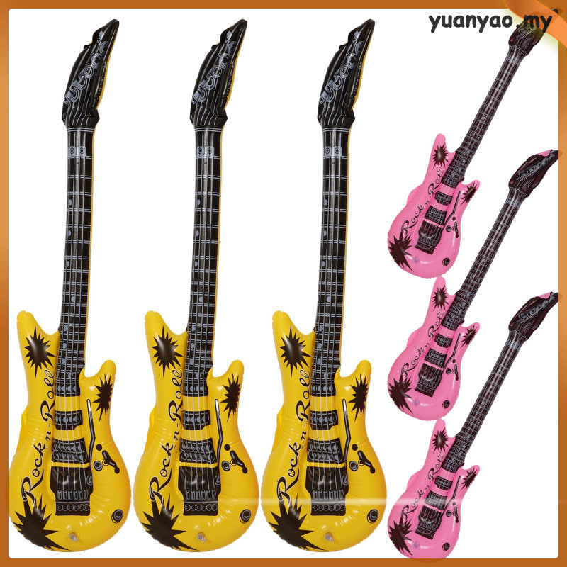 Mic Inflatable Rock Star Toy Balloon Musical Instruments Birthday Foil ...