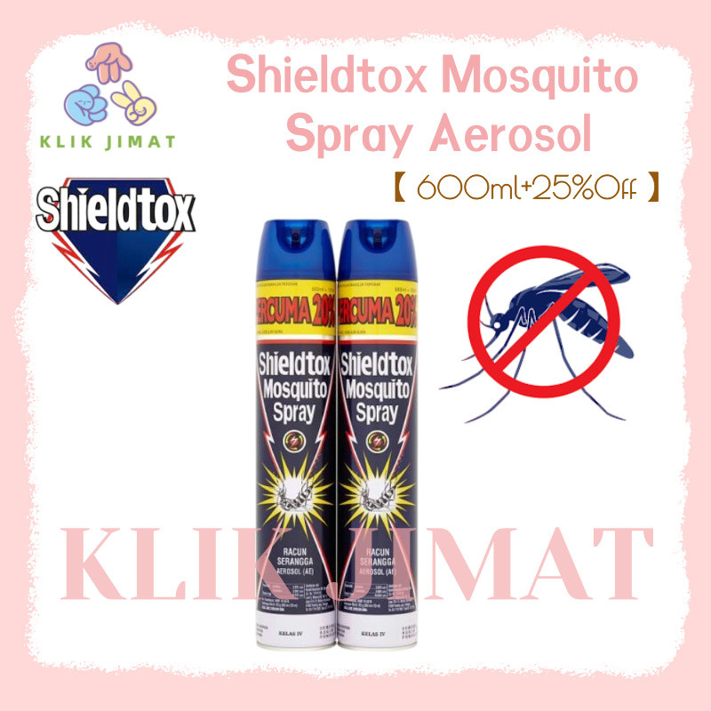 READY STOCK!!! Shieldtox Mosquito Spray Aerosol (600mlx2) | Shopee Malaysia