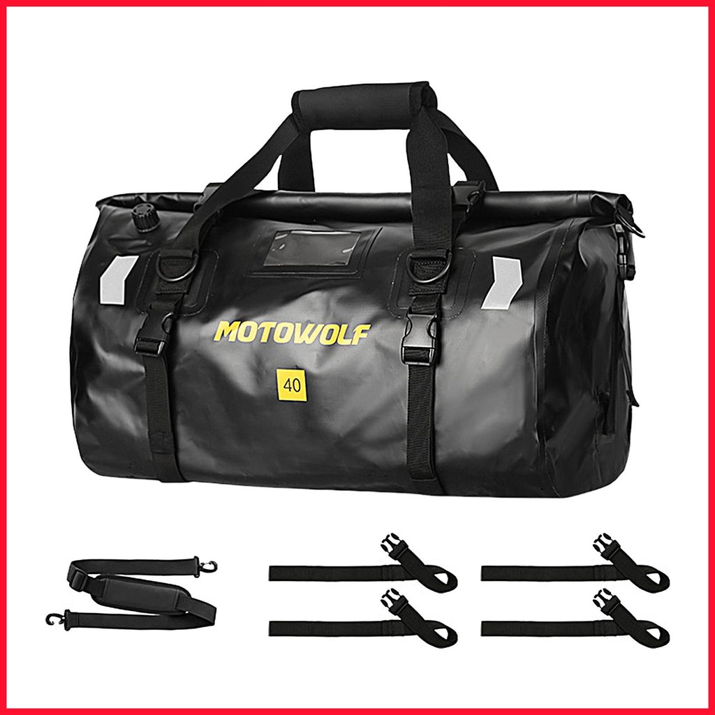 Motorcycle Dry Bag 40L Large Dry Backpack for Motorcycle Saddle Bags ...