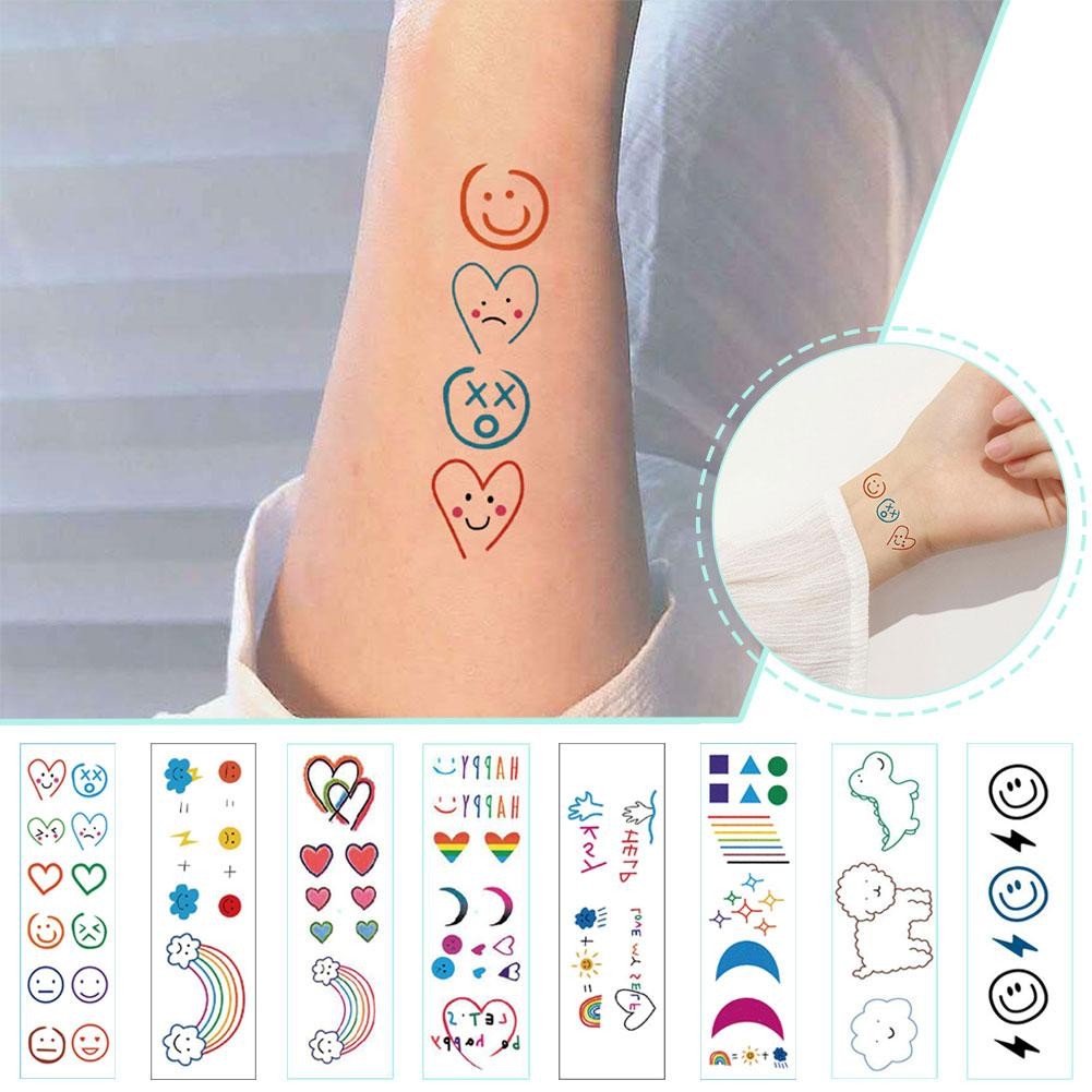 Temporary Tattoo Sticker Waterproof Cute Sticker Tattoos Fake Z4 ...