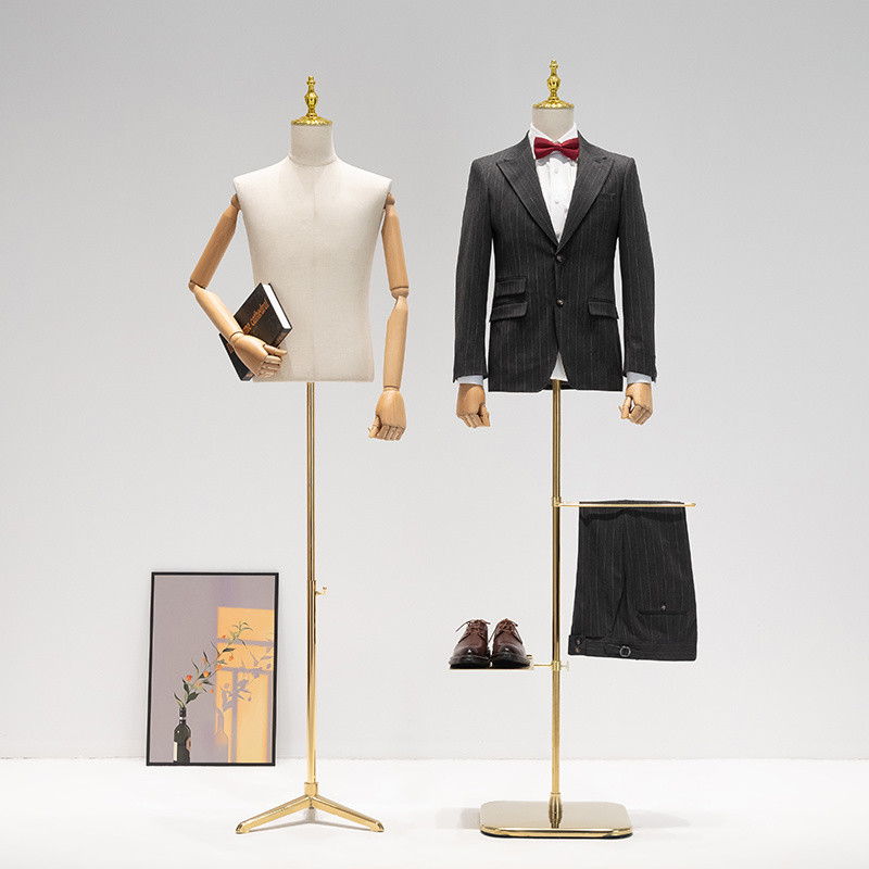Men Clothing Model Rack Clothing Store Model Props Male Bust Table Suit ...