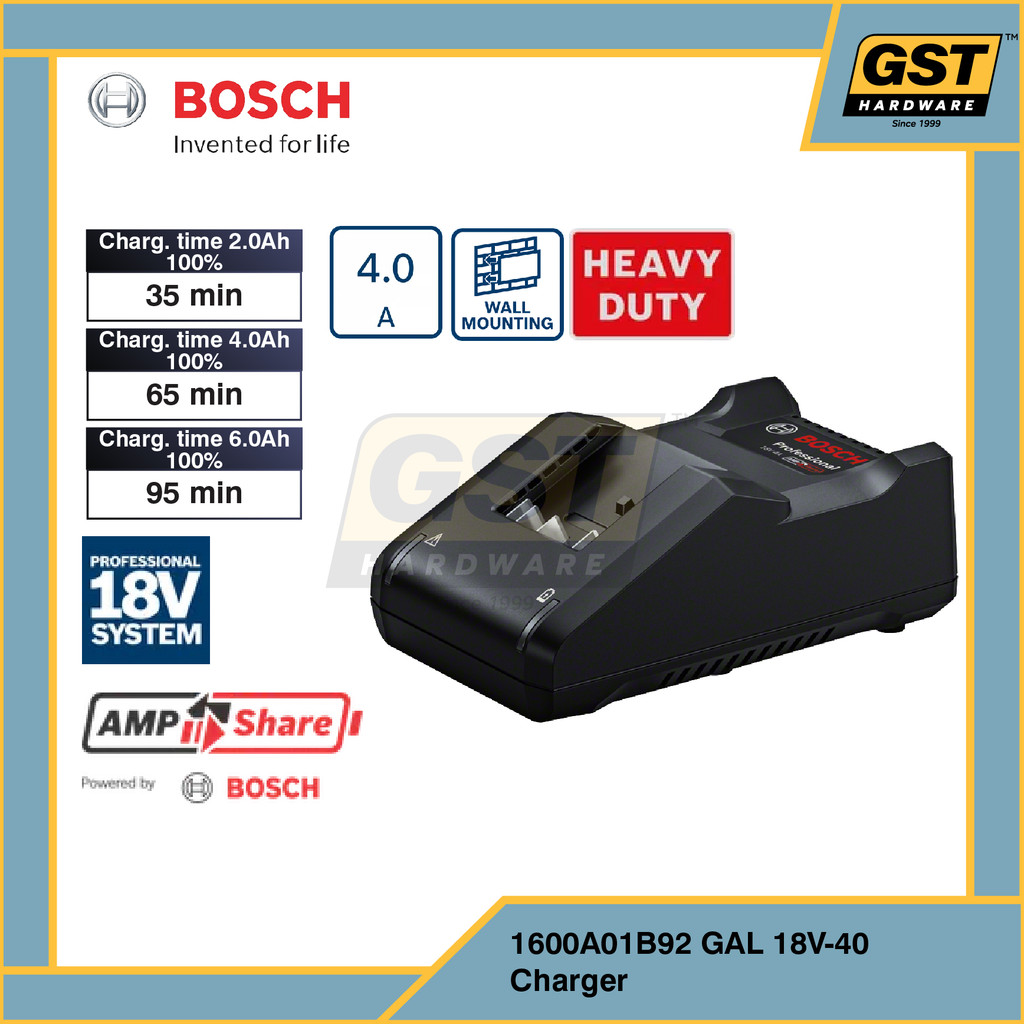 Bosch GAL 18V-40 Professional Charger 18V Charger | Shopee Malaysia