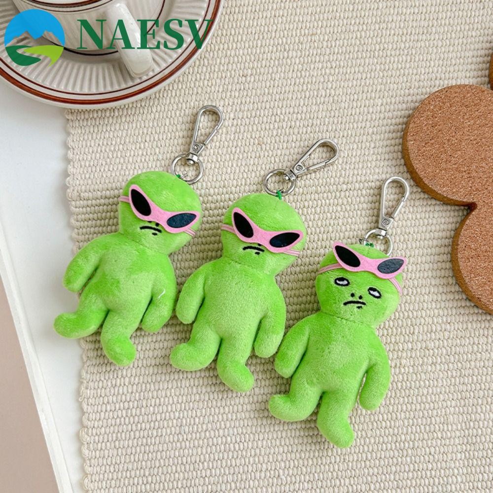 NAESV Sunglasses Alien Keychain, Cartoon Funny Alien Bag Pendant, Mini ...