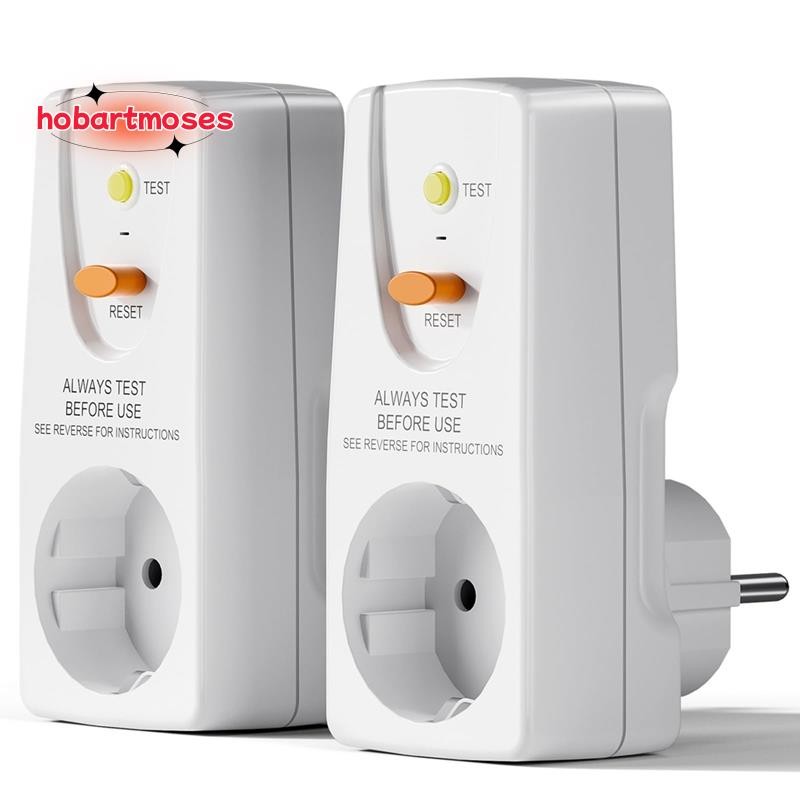 2pack 16A Gfci Leakage Protection Plug Rcd Socket Home Circuit Breaker ...