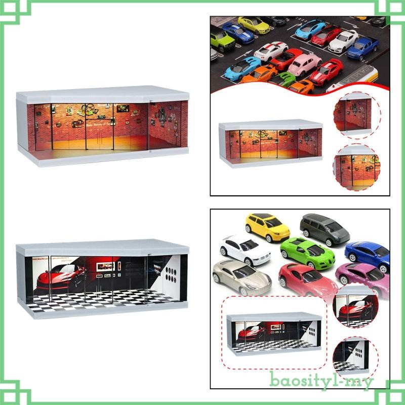 [BaositybfMY] 1:64 Scale Parking Lot Display Case Diecast Car Display ...