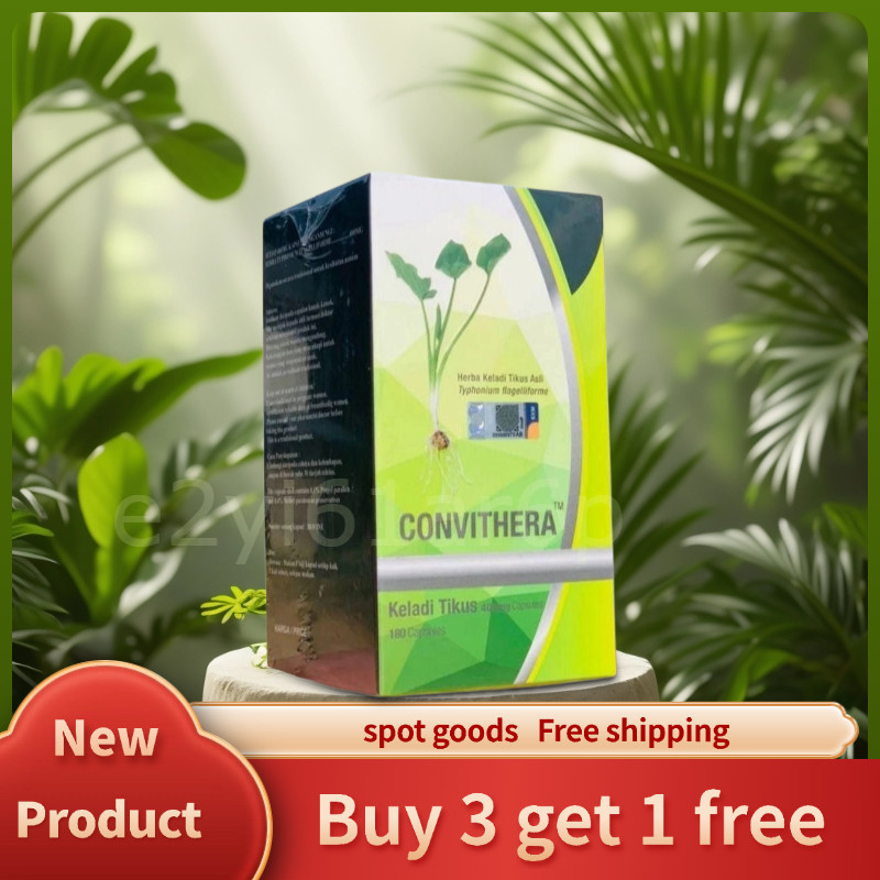 【buy 3 free 1】EXP 06 2027[ ]CONVITHERA Keladi Tikus 180 Caps | Heart ...