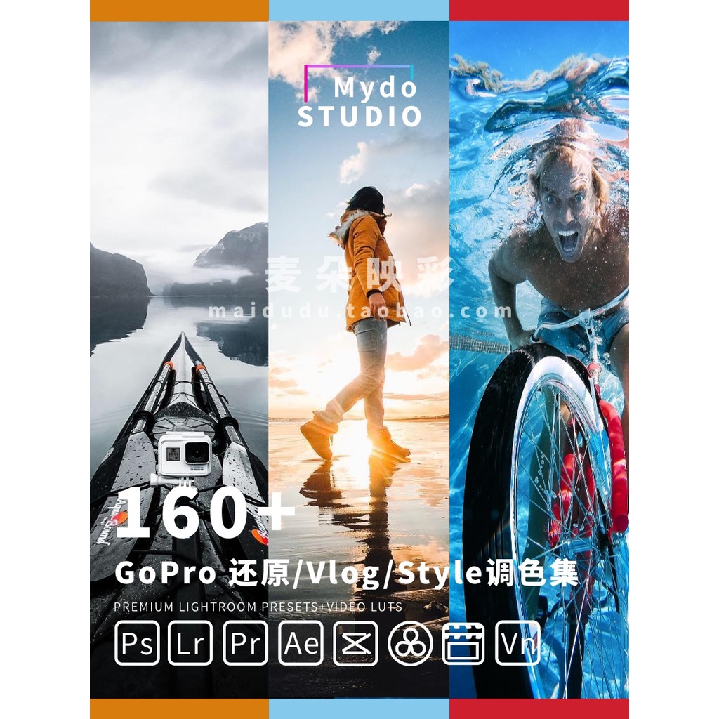 🏄 GoPro Vlog LUT Pack 🎨 Flat to Film Look | PS / LR / CapCut / PR / DaVinci [ MICHIGO STUDIO ...