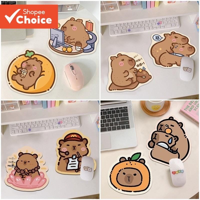Creative Capybara Mouse Pad Cute Cartoon Mouse Mat Home Office Desktop ...
