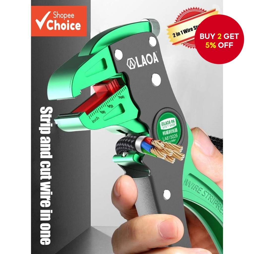 1pc Automatic Wire Stripper and Cutter, 2 in 1 Wire Stripper Tool ...