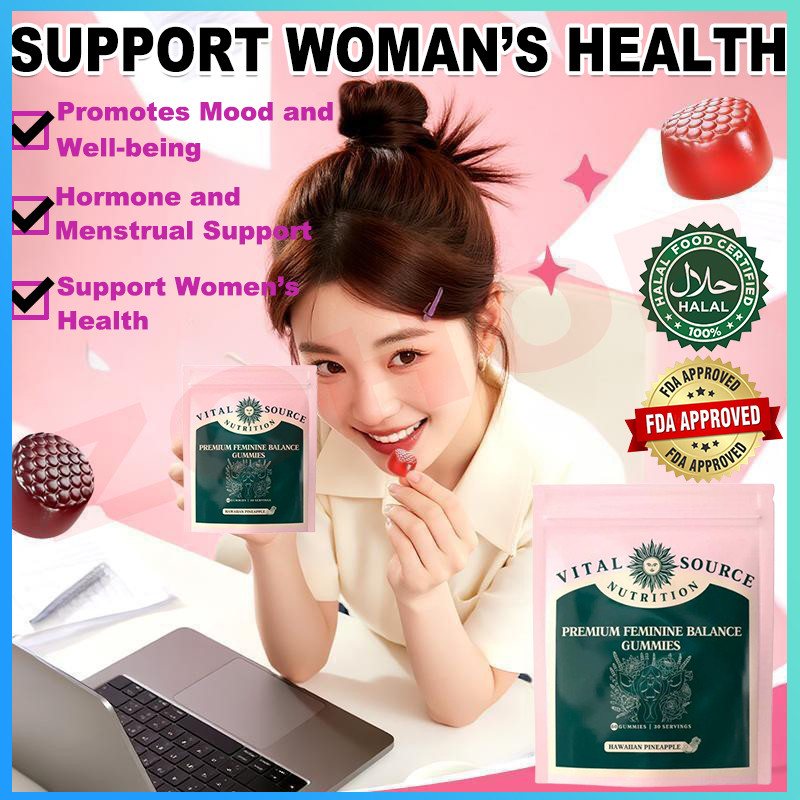 Halal Feminine Balance Gummies Supplement Optimum Vitamin Fitness ...