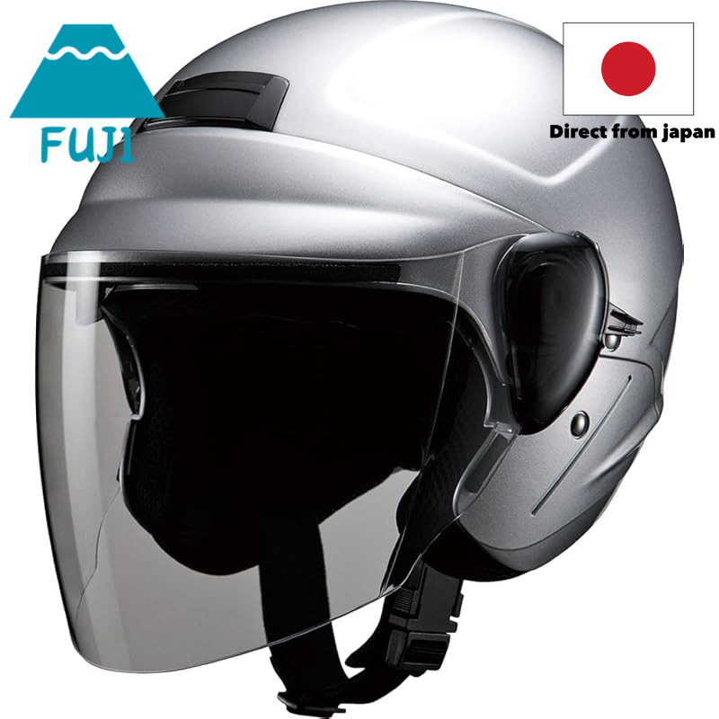 MARUSHIN M-530 Semi-Jet Motorcycle Helmet with Inner Visor (Smoke ...